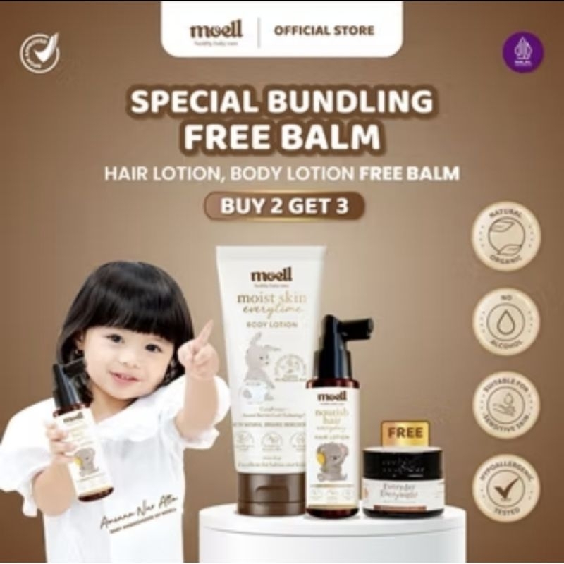 Jual Moell Skin Care Organik Bayi - Body Lotion, Face Cream ...