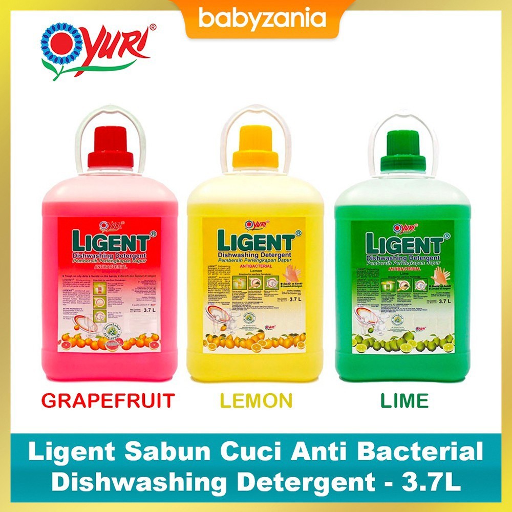 Jual Yuri Ligent Sabun Cuci Piring Anti Bacterial Dishwashing Detergent ...