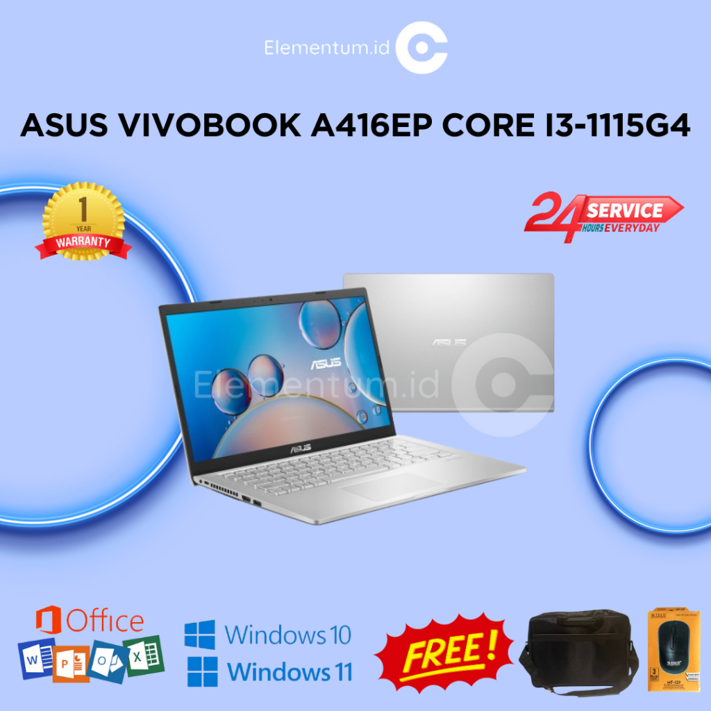 Jual ASUS VIVOBOOK A416EP CORE I3-1115G4 - 4GB 512GB SSD MX330 FHD ...