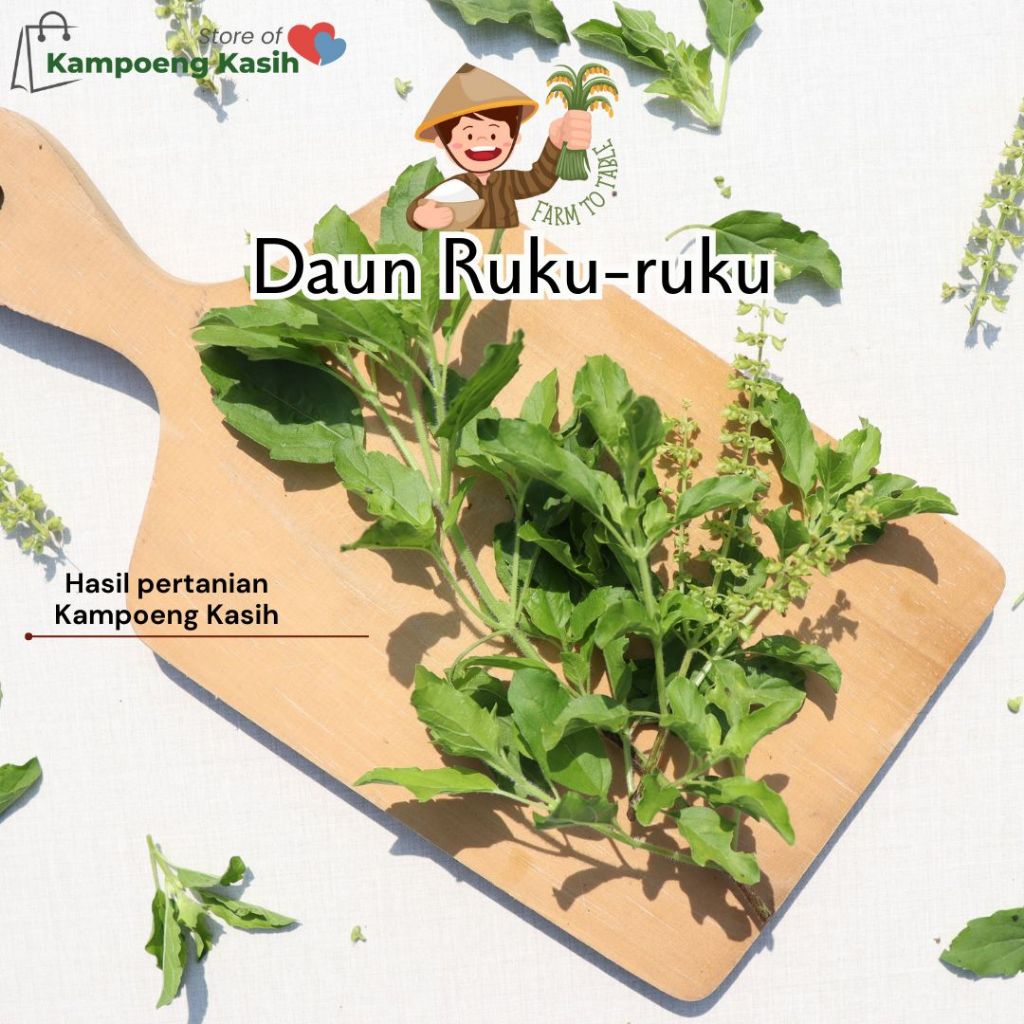 Jual Ruku-ruku / Holy Basil / Daun Tulsi / 100 Gram / Bumbu Rempah ...