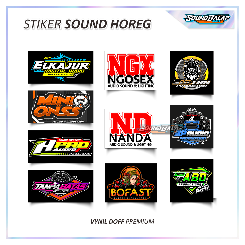 Jual Sound Balap Blitar | Stiker Sound Horeg NGX ND Sultan BP Audio ...