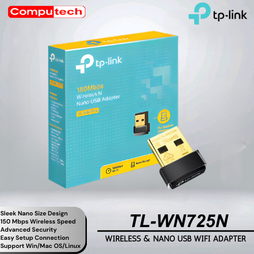 Jual TP-Link TL-WN725N Wireless & Nano USB WIFI Adapter - TPLINK ...