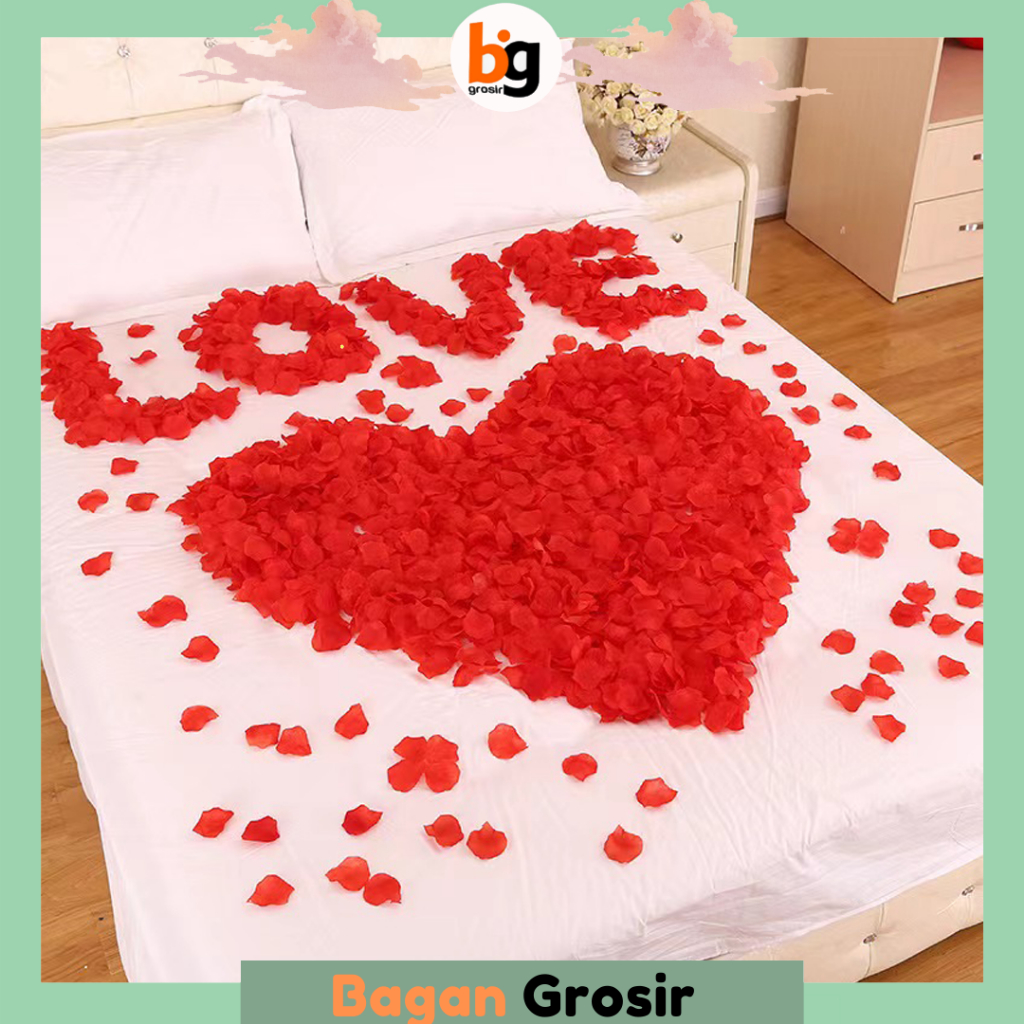 Jual BG Rose Petal Kelopak Bunga Imitasi kelopak Helaian Bunga Mawar Dekor Bunga Tabur PBP126 ...