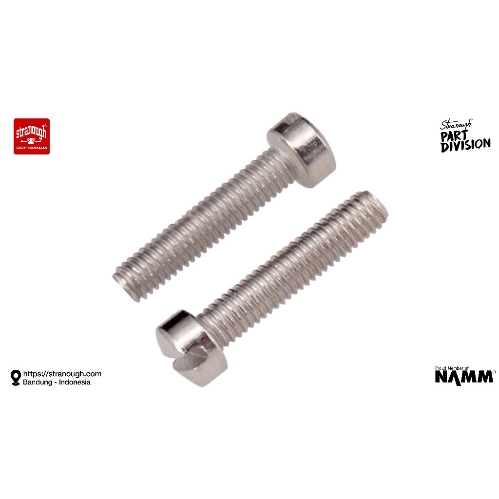 Jual Humbucker Pickup Pole Piece Screw (Chrome) | Shopee Indonesia