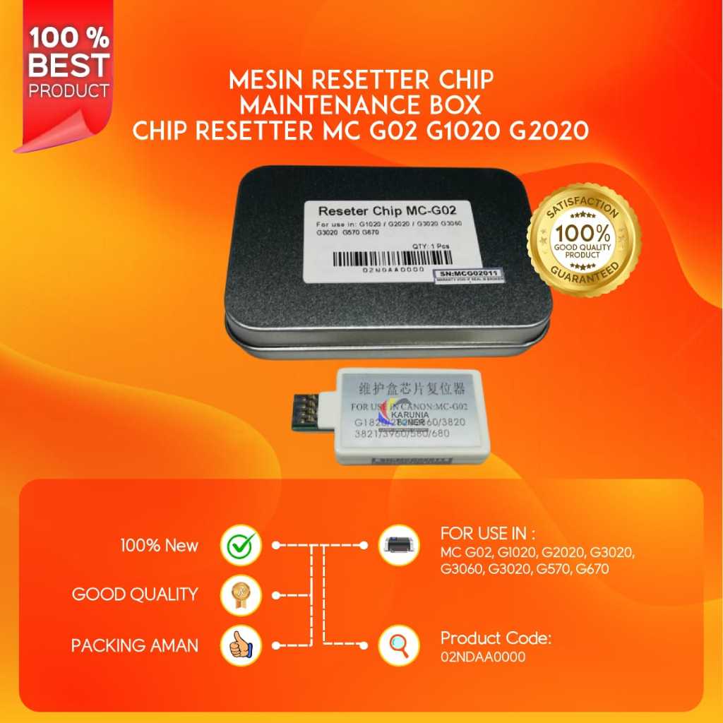 Jual ALAT MESIN RESETTER CHIP MAINTENANCE BOX CHIP RESETTER MC G02 G1020 G2020 G3020 G3060 G3020 ...