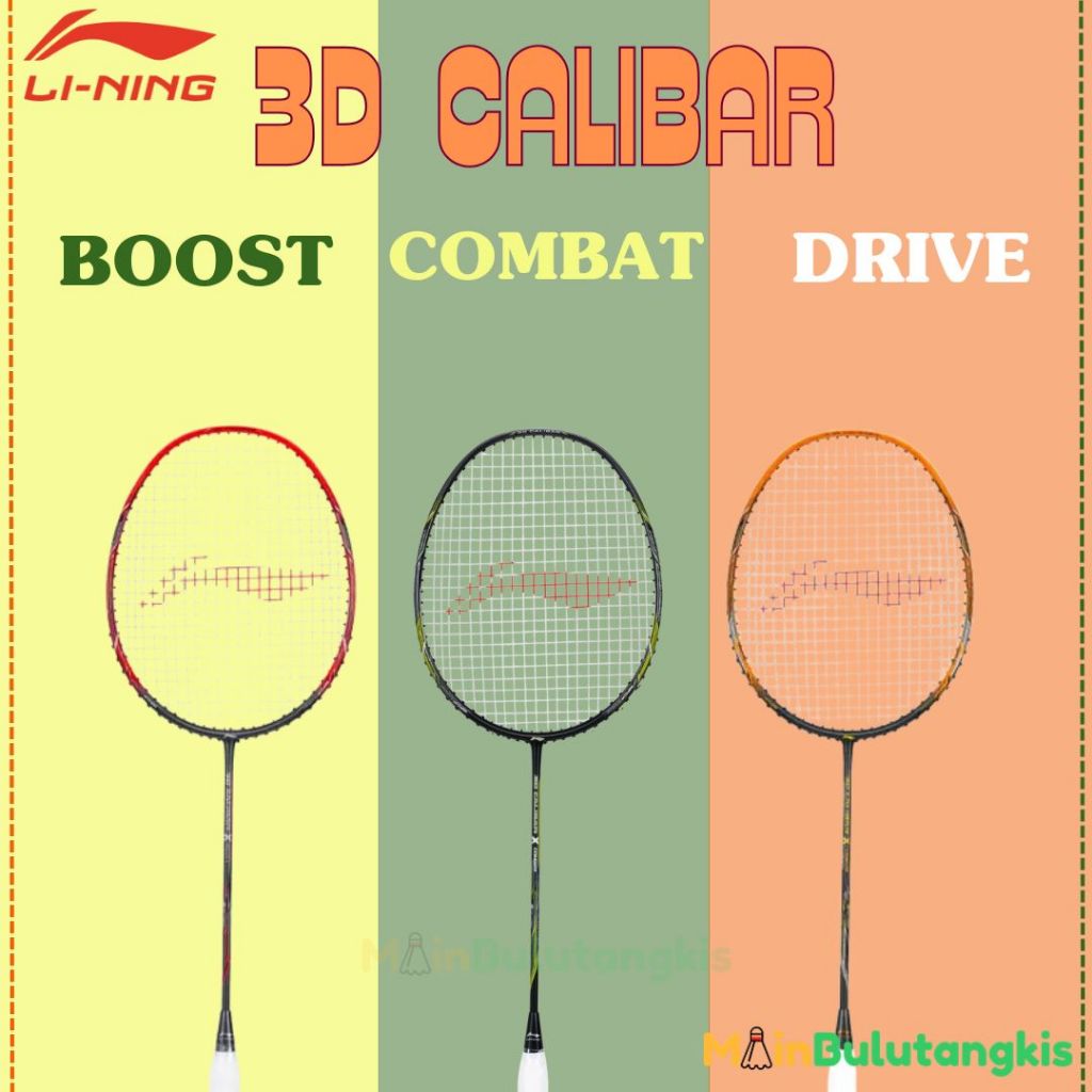 Jual Raket Badminton Lining 3D Calibar X Boost Combat Drive Original ...