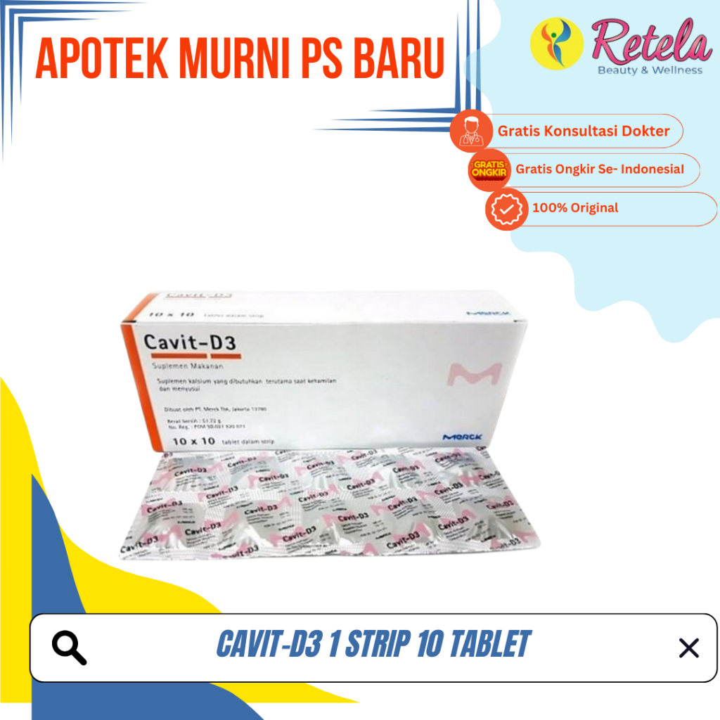 Jual CAVIT-D3 1 STRIP 10 TABLET | Shopee Indonesia