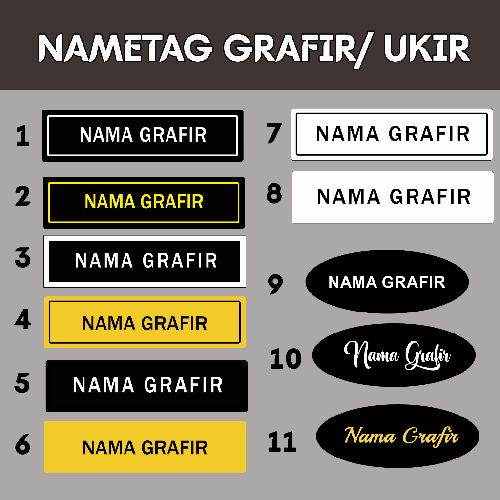 Jual NAMA DADA GRAFIR, NAMETAG , PERSIT , NAMA PDH , GRAFIR AKRILIK ...