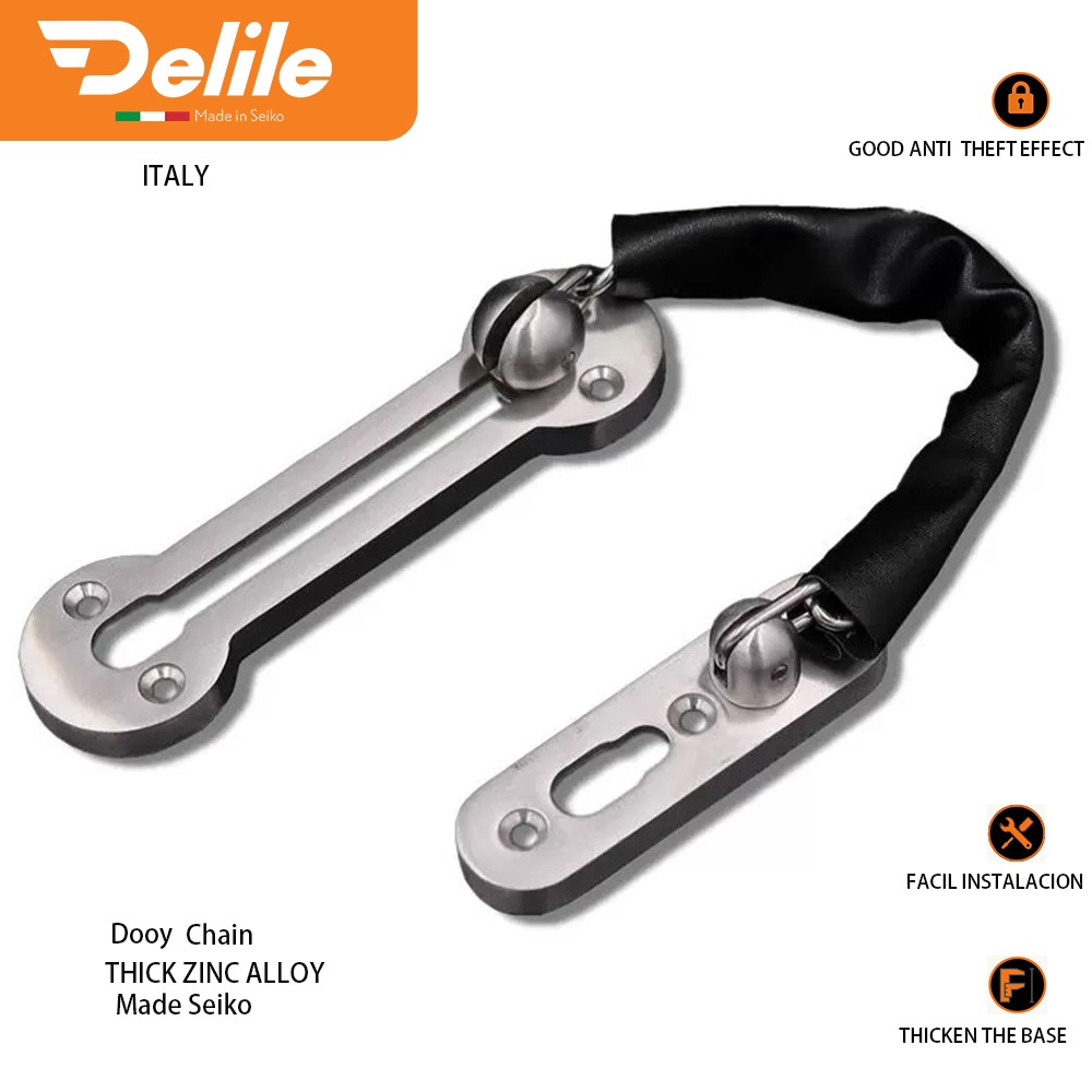 Jual Grendel Rantai Pintu DELILE F101 Stainless Door Chain Kunci safety ...