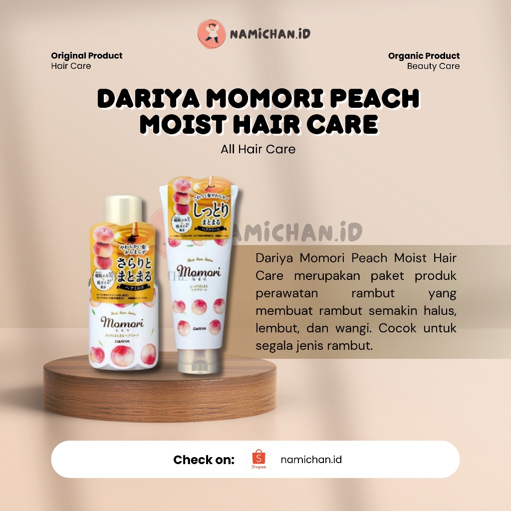 Jual [ PO Japan September 2025 ] Dariya Momori Peach Moist Hair Cream ...