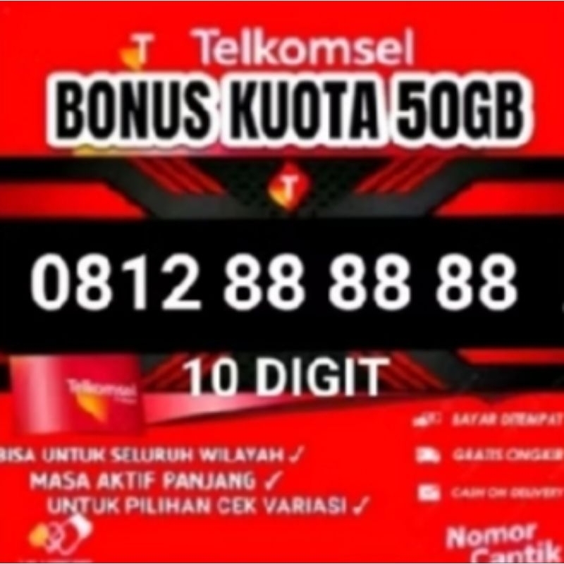 Jual ready,nomor,cantik,simpati,Telkomsel,10,digit,jaringan,4g/5g | Shopee Indonesia
