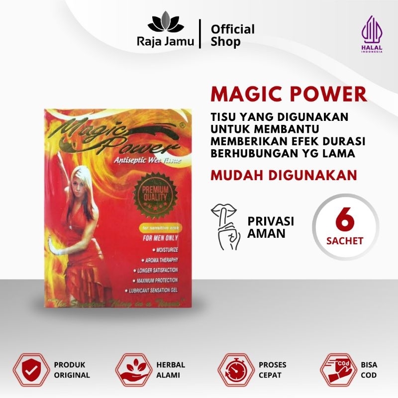 Jual Tisu Magic Power Crimson Desire 1 Kotak Isi 6 - Tisu Mejik Pria ...