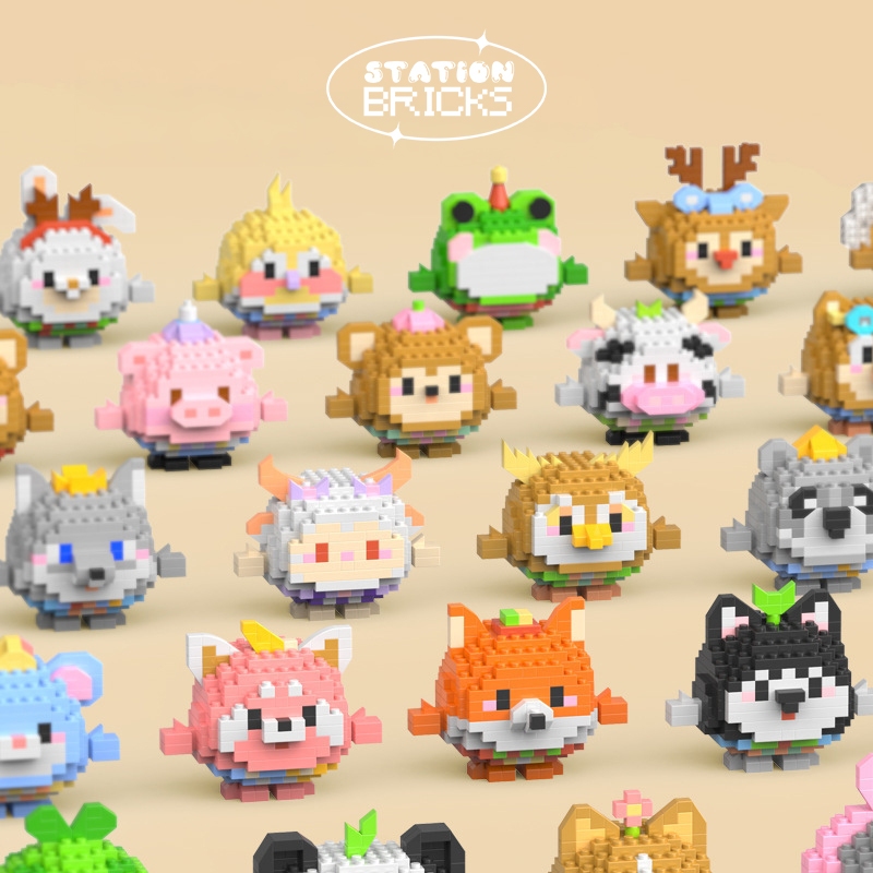 Jual Ball Party Nano Block Mainan Balok Karakter Bentuk Bola Mainan ...