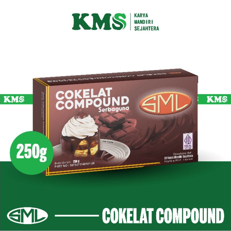 Jual SML Chocolate Compound Warna 250 Gram Coklat Blok Coklat Batang ...