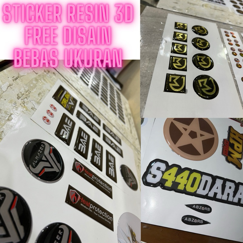 Jual Stiker Timbul Resin stiker 3D Custom Emblem | Shopee Indonesia