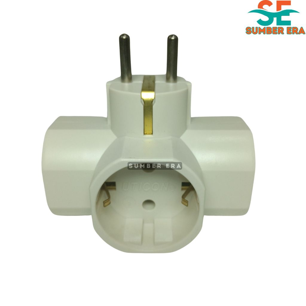 Jual Steker T Arde Uticon / Steker 3 Lubang / Cok Cabang 3 | Shopee ...