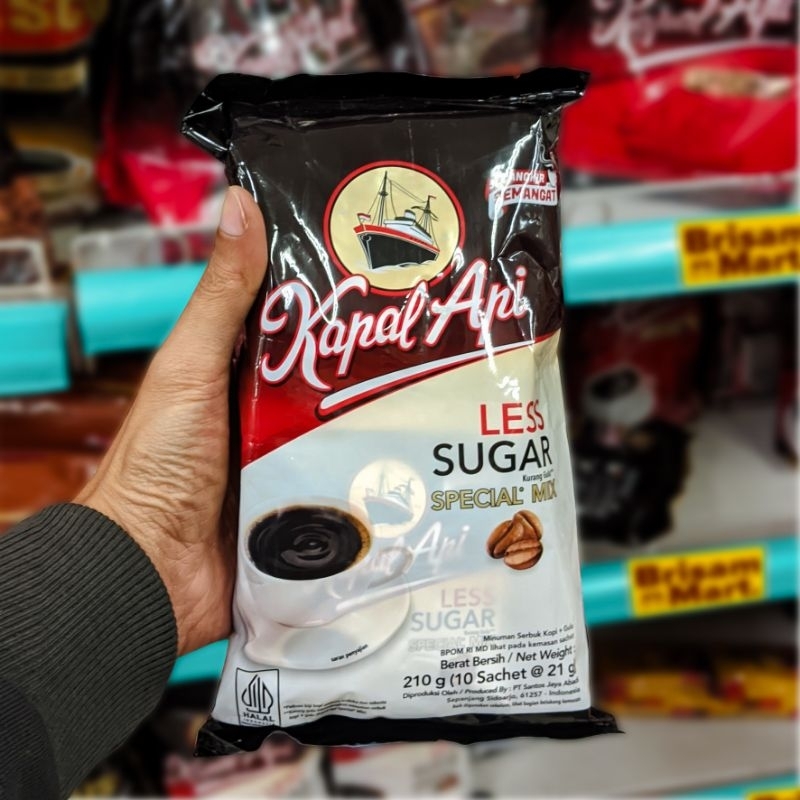 Jual Kopi Kapal Api Special Mix Kopi Less Sugar Pack (10 X 21g ...