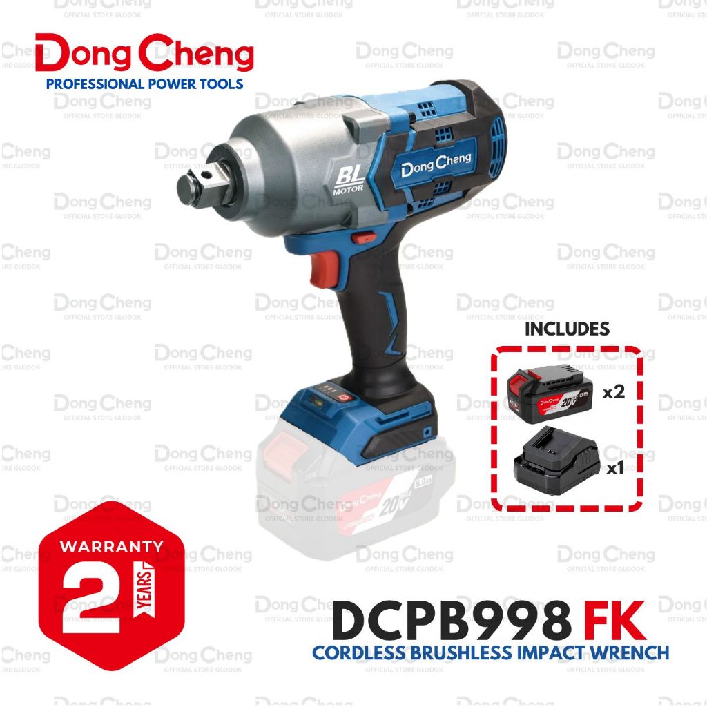 Jual DongCheng DCPB 998 FK Cordless Brushless Impact Wrench | Shopee ...