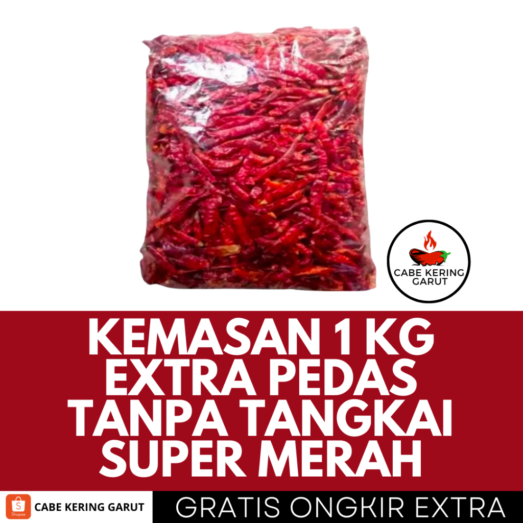 Jual CABE KERING TEJA JAPLAK MERAH PEDAS 1KG | Shopee Indonesia