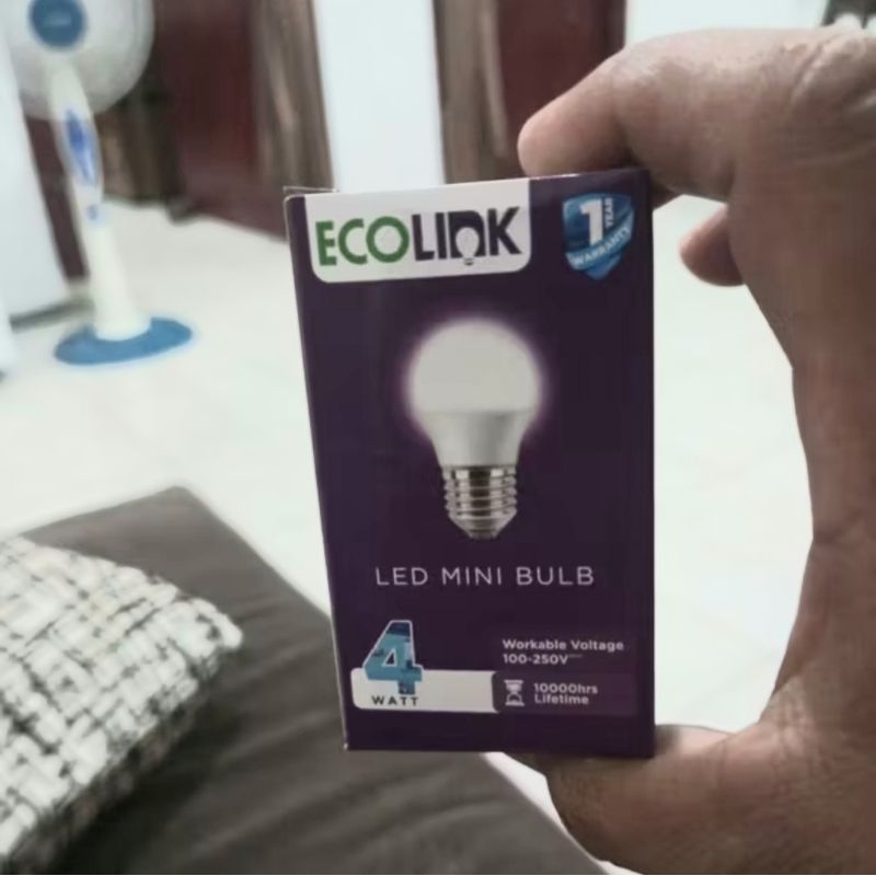 Jual bohlam led 4 wat mini bulb e27 white warmwhite ecolink kecil bola ...