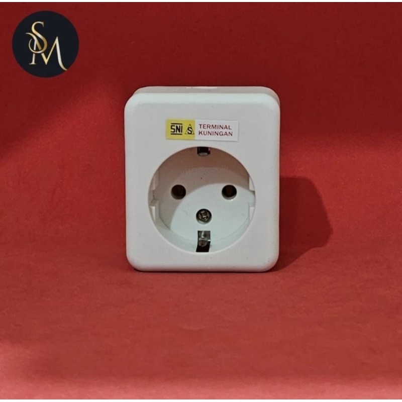 Jual Stop Kontak Arde Kuningan 1 Lubang Morgen MG7101 | Shopee Indonesia