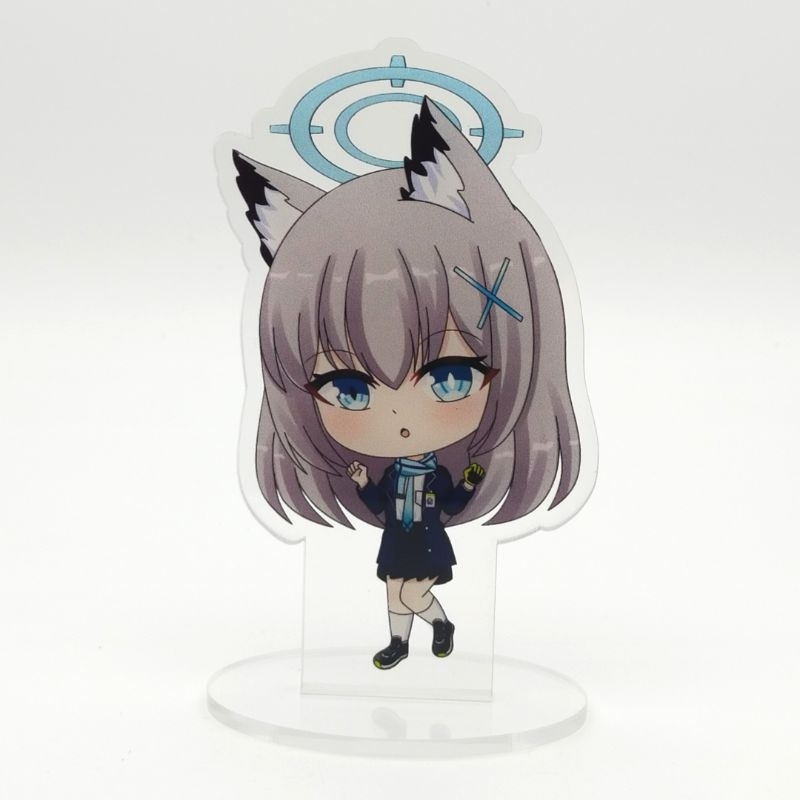 Jual Standee Blue Archive Shiroko Sunaookami Chibi Fanmerch Double ...