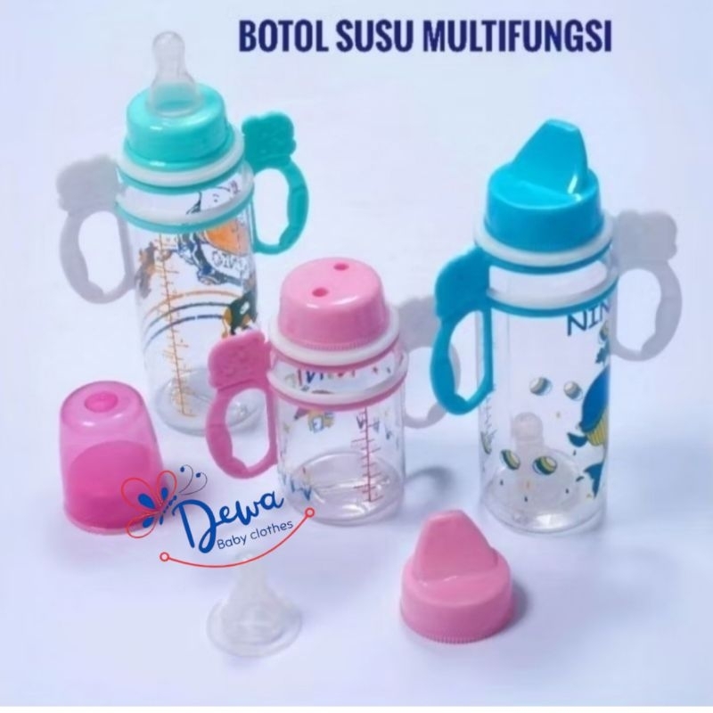 Jual Ninio Botol Susu Dot Minum Asi Cup Bayi 3 Fungsi 3 in 1 250cc ...