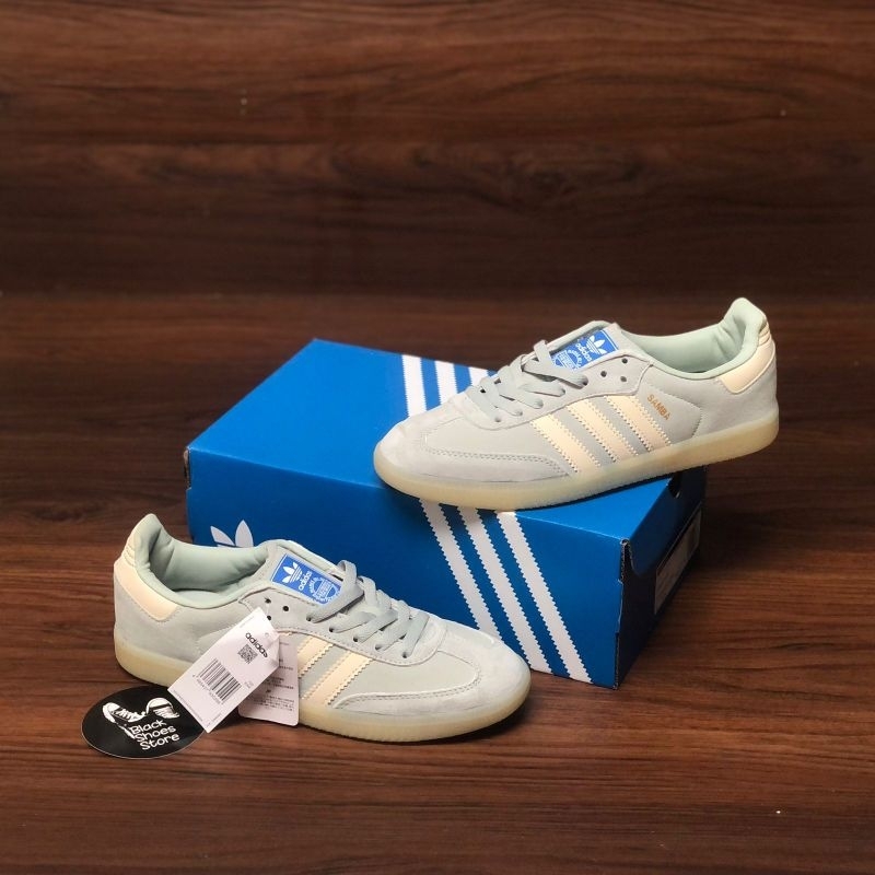 Jual Sepatu Adidas Samba Og White Wonder Silver Chalk White Offwhite ...