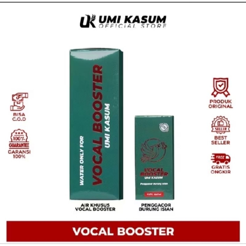 Jual sepaket vocal booster penggacor dan air khusus burung konin ...