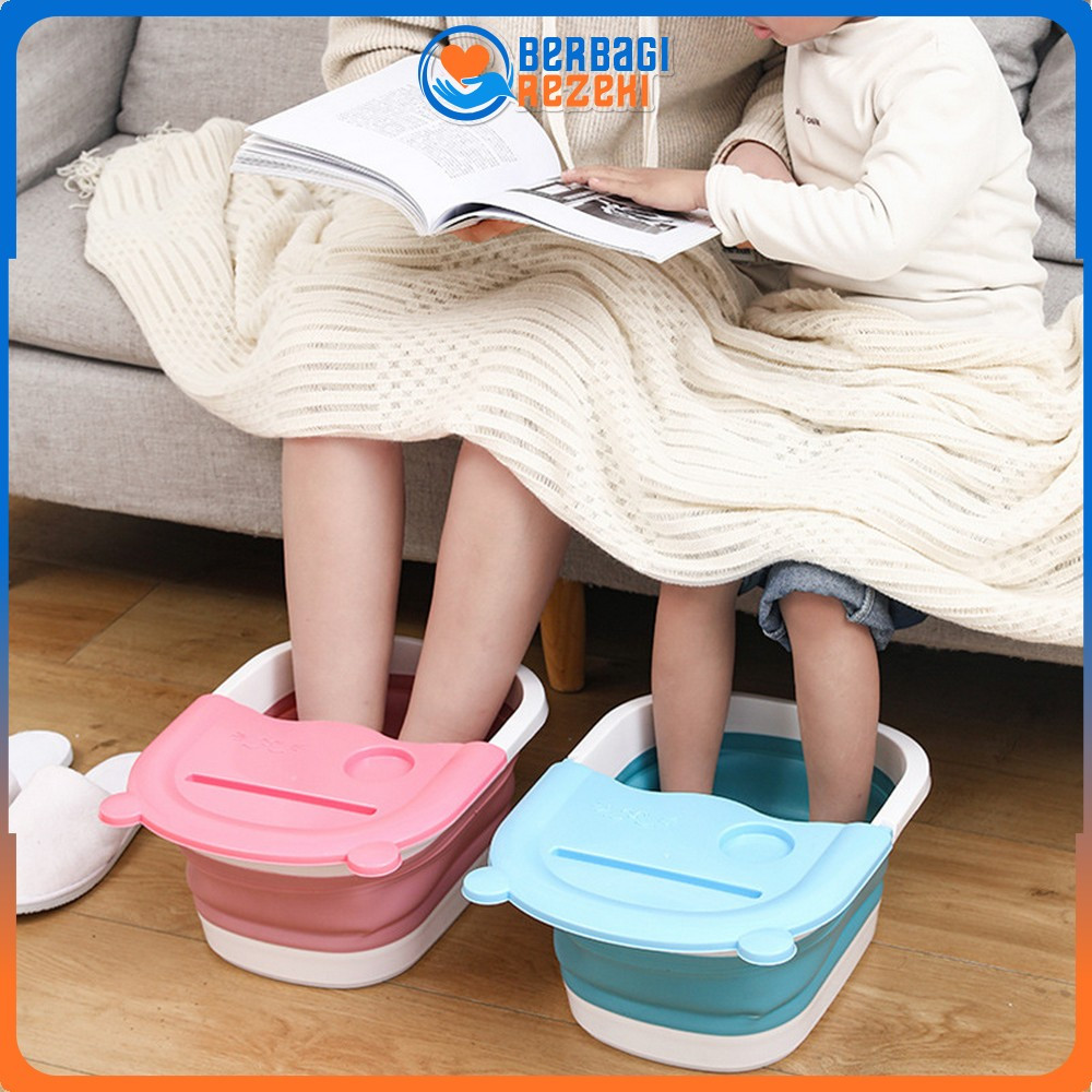 Jual Baskom Rendam Pijat Kaki Motif Beruang Portable / Ember Lipat ...