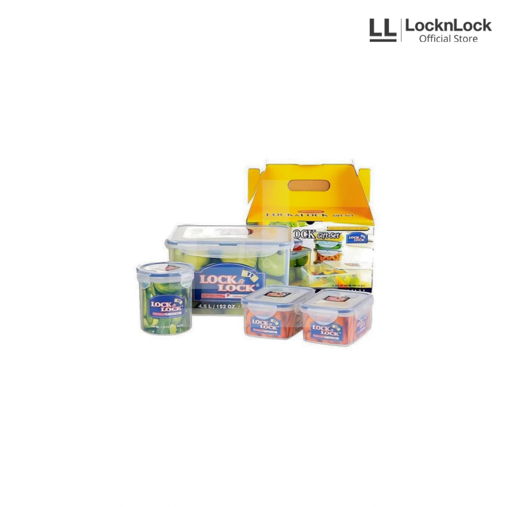 Jual LocknLock Classic Kotak Makan Special Gift Set 4 Pcs - HPL827SC04 ...