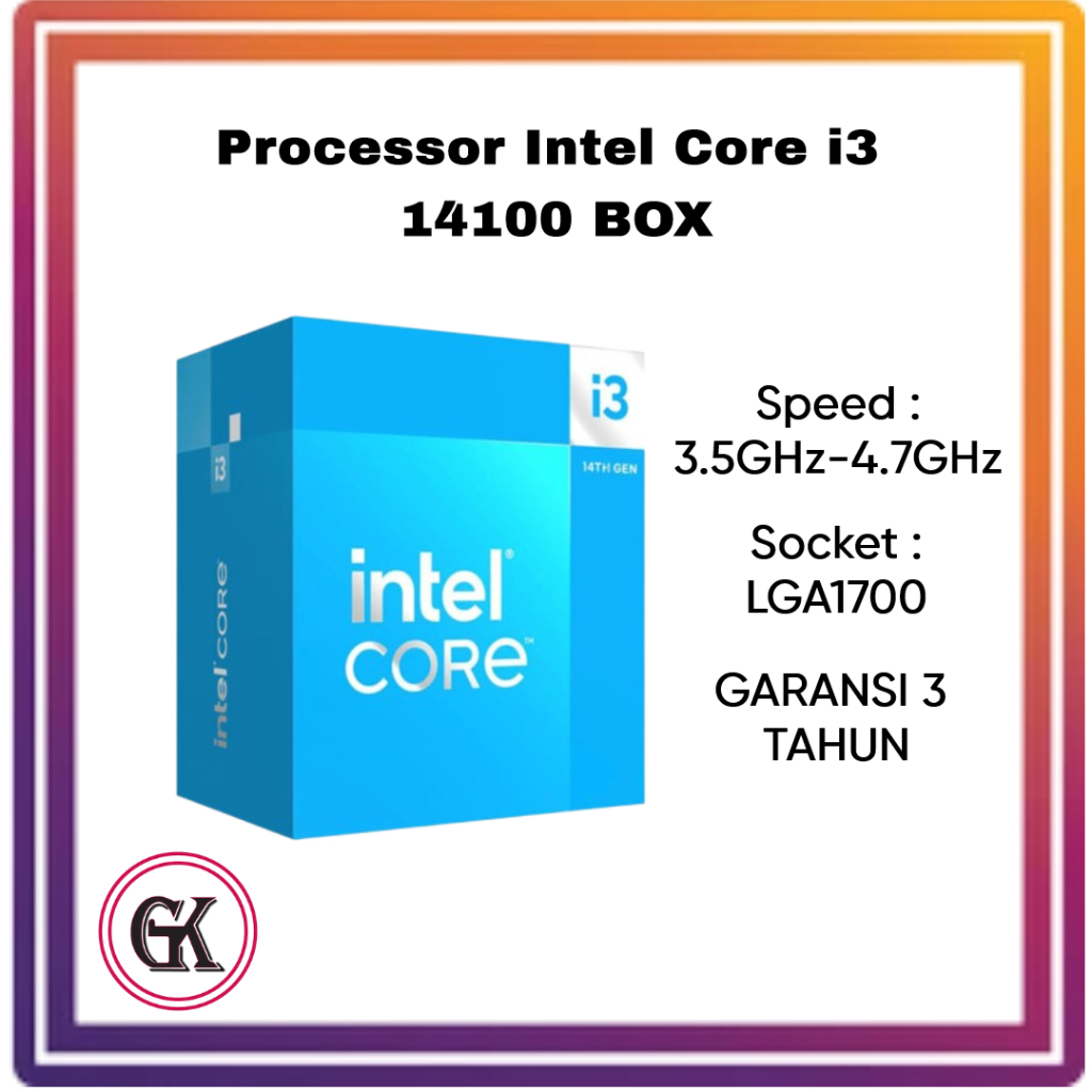 Jual PROCESSOR INTEL I3 14100 Up To 4.7 GHz LGA1700 Box | Shopee Indonesia