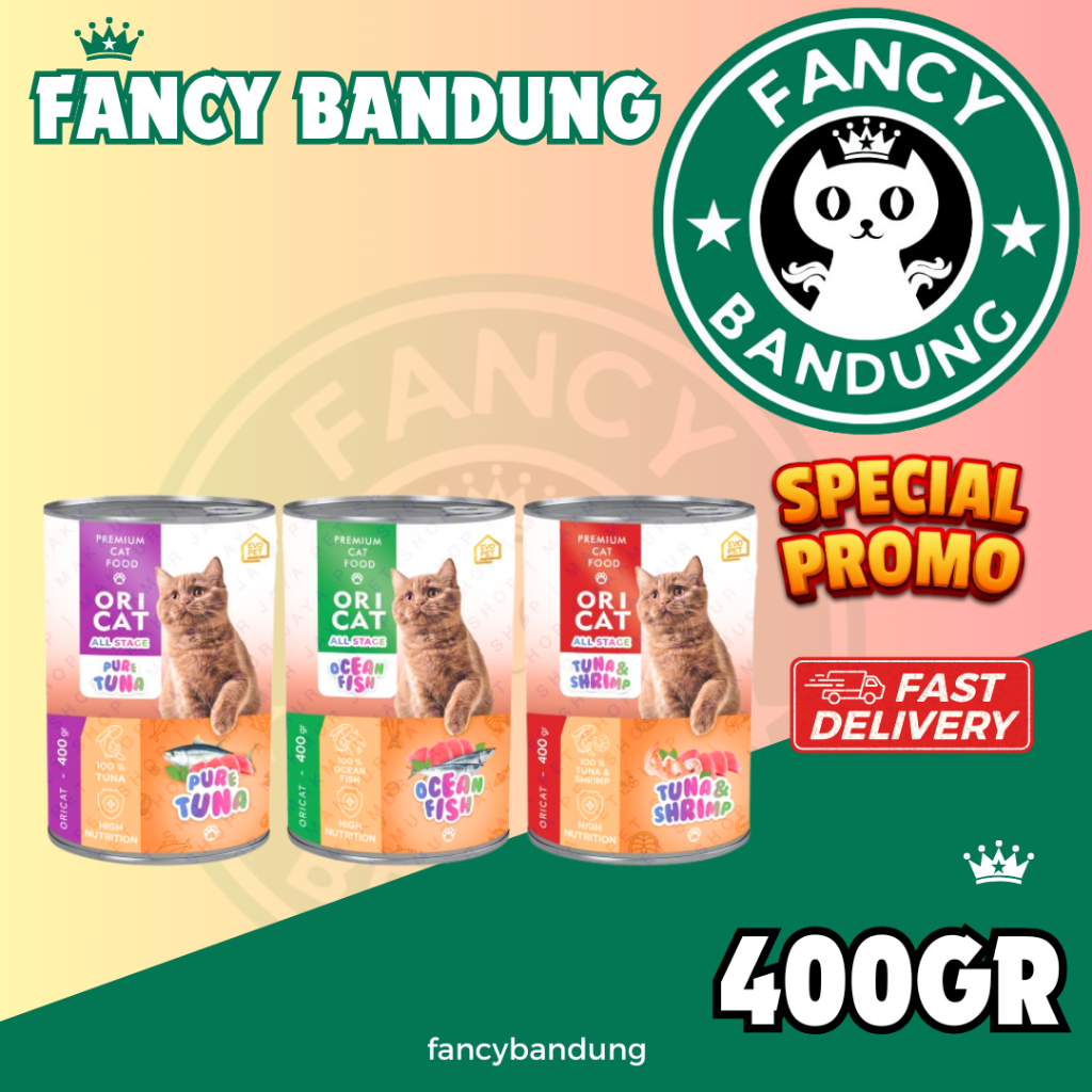 Jual makanan basah kucing ORI CAT KALENG 400gr wet food oricat | Shopee ...