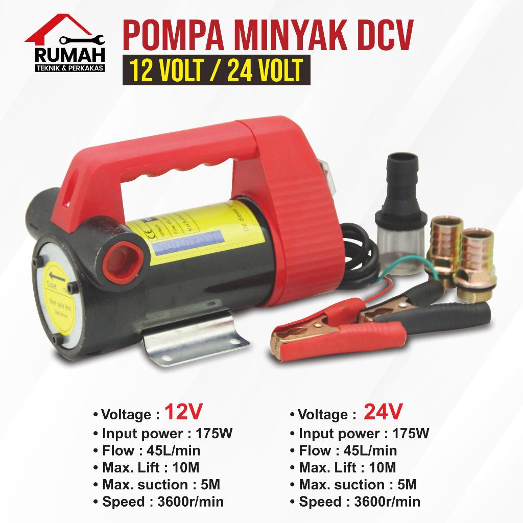 Jual POMPA MINYAK AKI DCV (12V / 24V) / Pompa Trasnfer Minyak Oli Solar ...