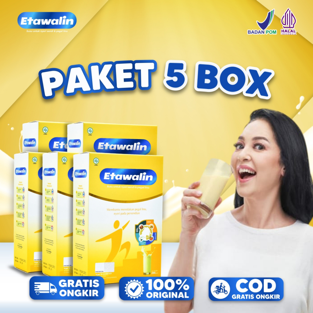Jual Susu etawalin Paket 5 Box Original Atasi Masalah asam Urat Pegal ...
