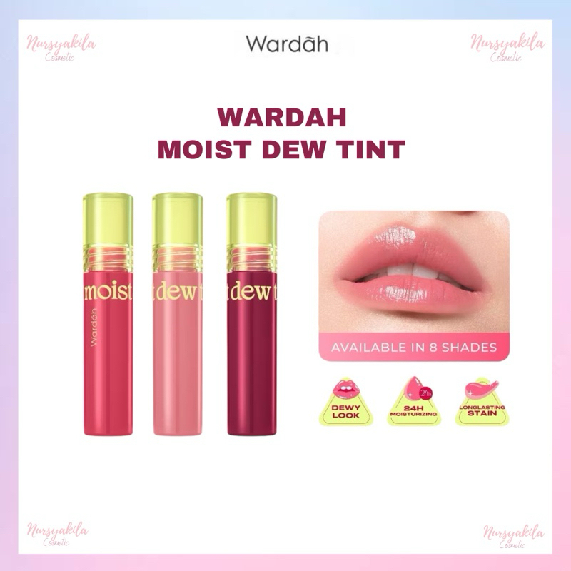 Jual Wardah Moist Dew Tint 3 g - Liptint Glossy Ringan | Shopee Indonesia