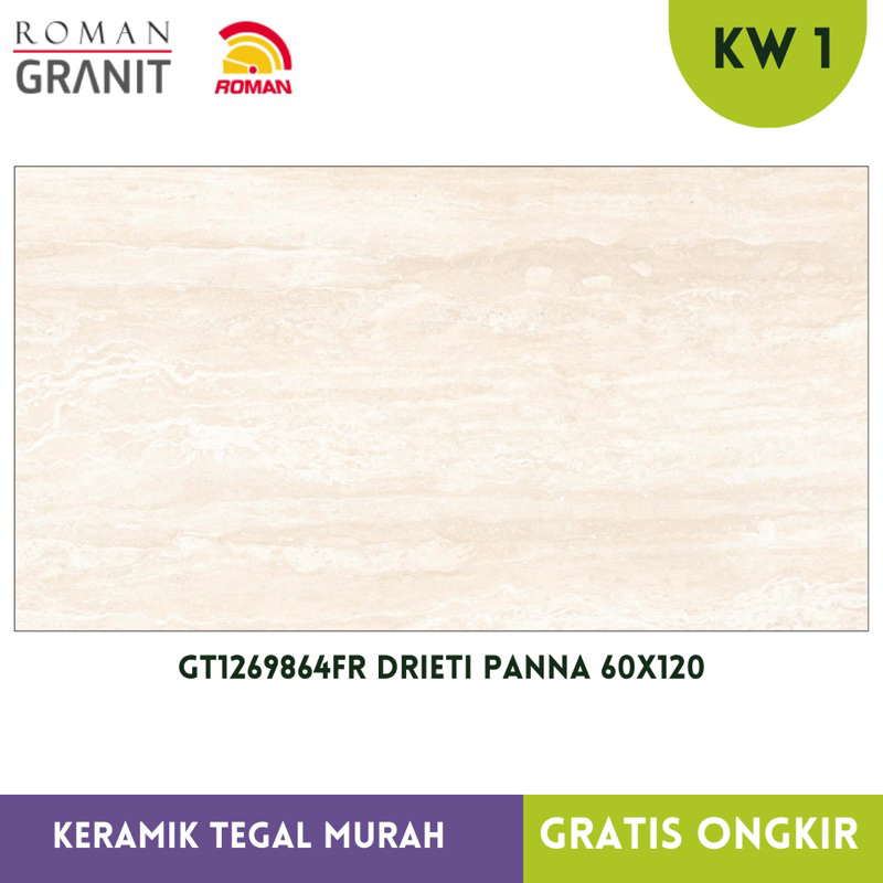 Jual Granit motif Travertine Roman 60x120 Drieti Panna GT1269864FR KW1 ...