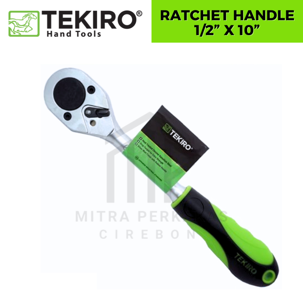 Jual Tekiro Ratchet Handle 1/2" x 10" Hijau Hitam Gagang Sock Sok Kunci ...