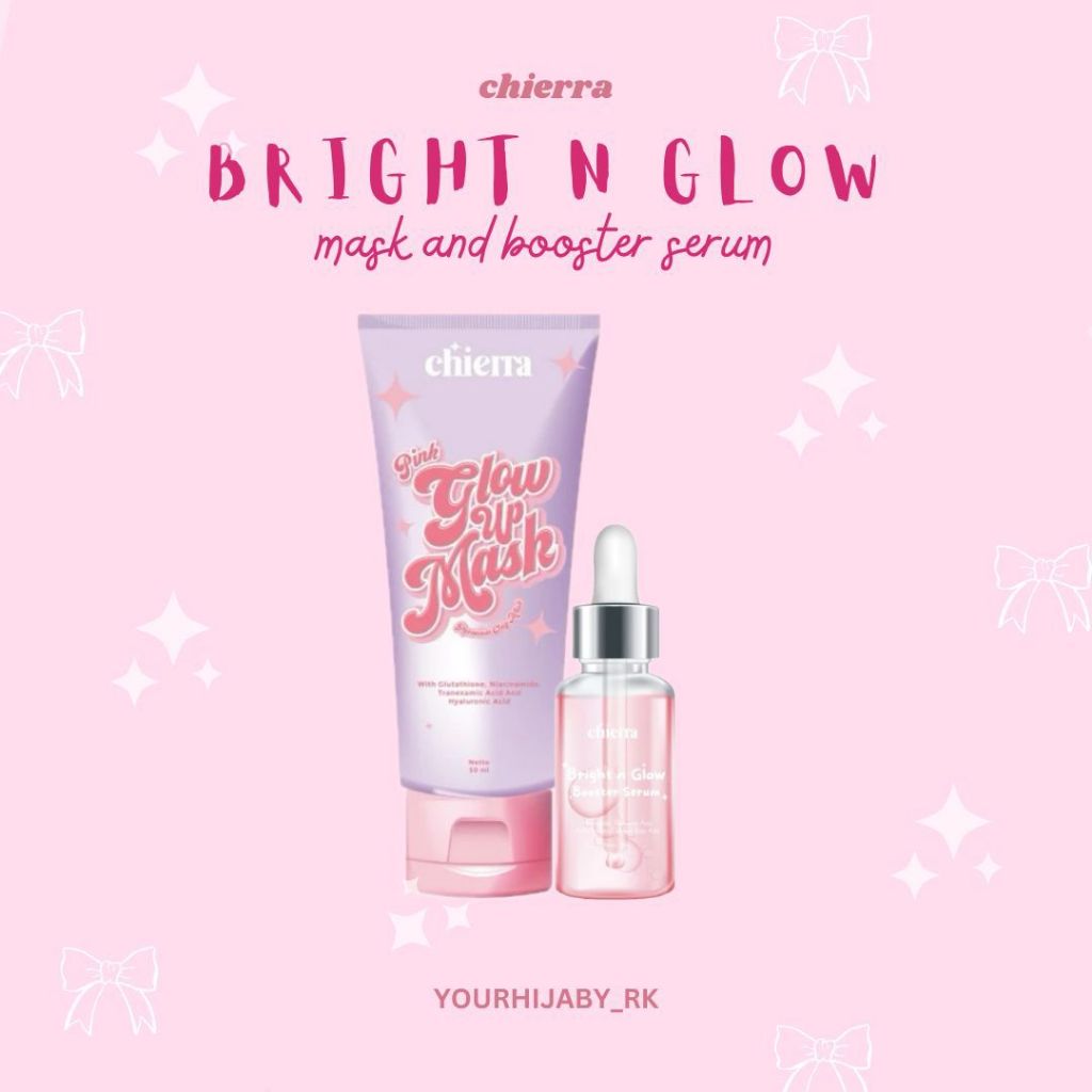 Jual CHIERRA PINK GLOW UP MASK | CHIERRA BRIGHT AND GLOW BOOSTER SERUM ...