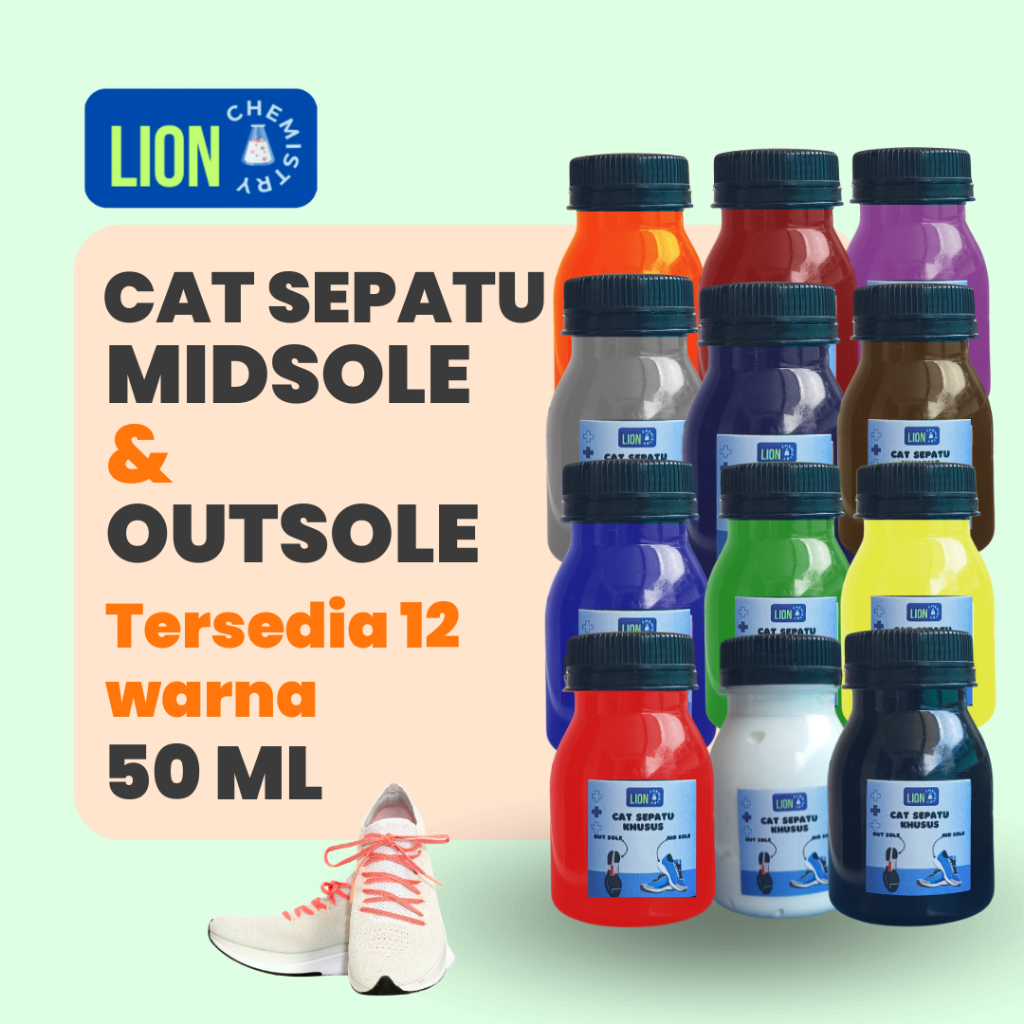 Jual Cat sepatu midsole dan outsole 100 ML berbagai macam warna ...