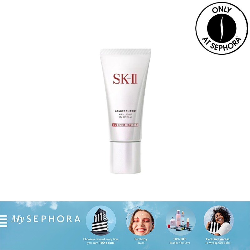 Jual SEPHORA UK ORIGINAL SK-II Atmosphere Airy Light UV Cream SPF 50+ PA++++ • 30g | Shopee ...