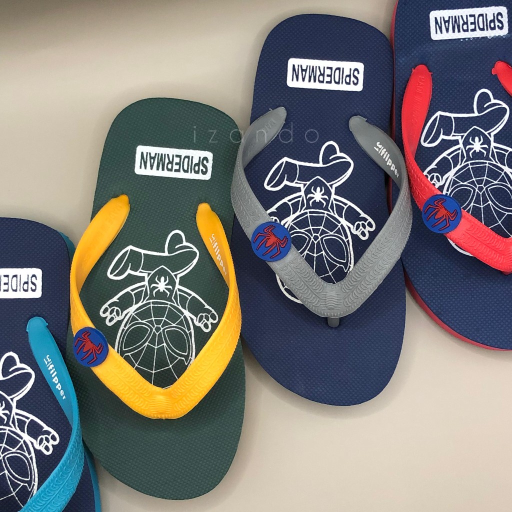 Jual Izando Kids Sandal Jepit Anak Cowok Sandal Laki-laki SPIDERMAN ...