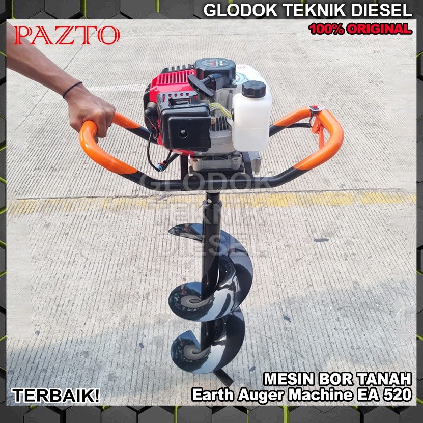 Jual 2 Tak Mesin Bor Gali Tanah Alat Penggali Steel Titanium Spiral ...
