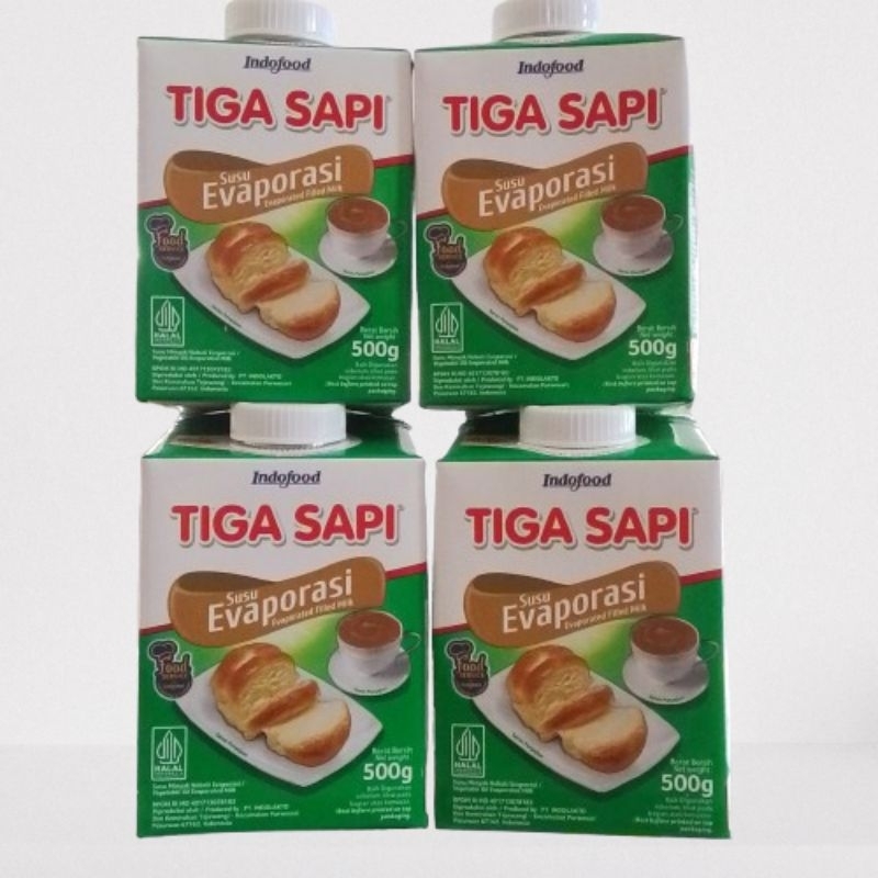 Jual Indofood Tiga Sapi Susu Evaporasi 500gr | Shopee Indonesia