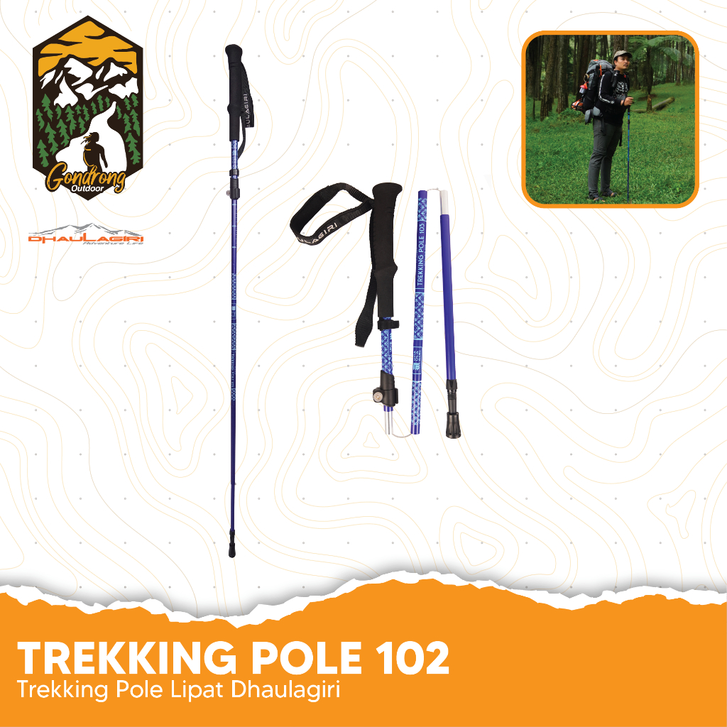 Jual Trekking pole Dhaulagiri Lipat 103 - Tongkat Pendaki - Tongkat ...