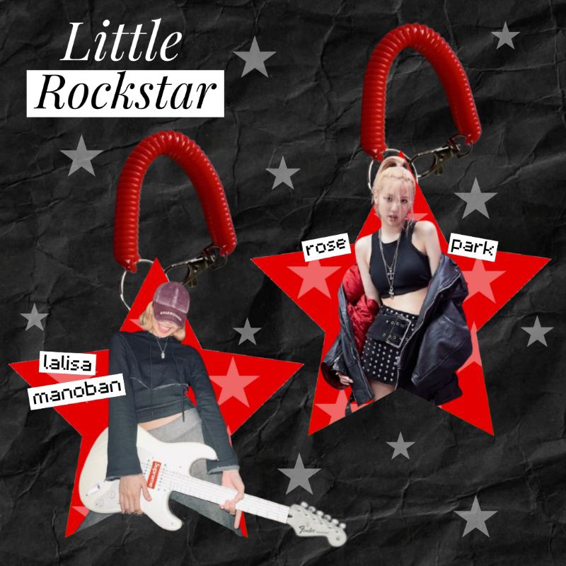 Jual [PRE-ORDER] LITTLE ROCKSTAR KEYCHAIN BLACKPINK VER JISOO JENNIE ...