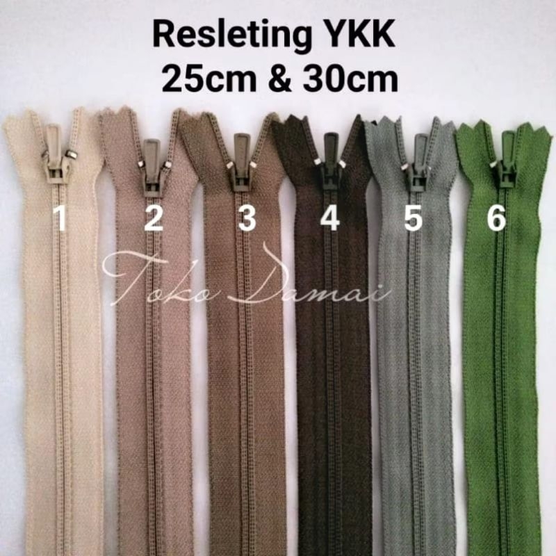Jual Resleting YKK 25cm-30cm [Per Pcs] | Shopee Indonesia