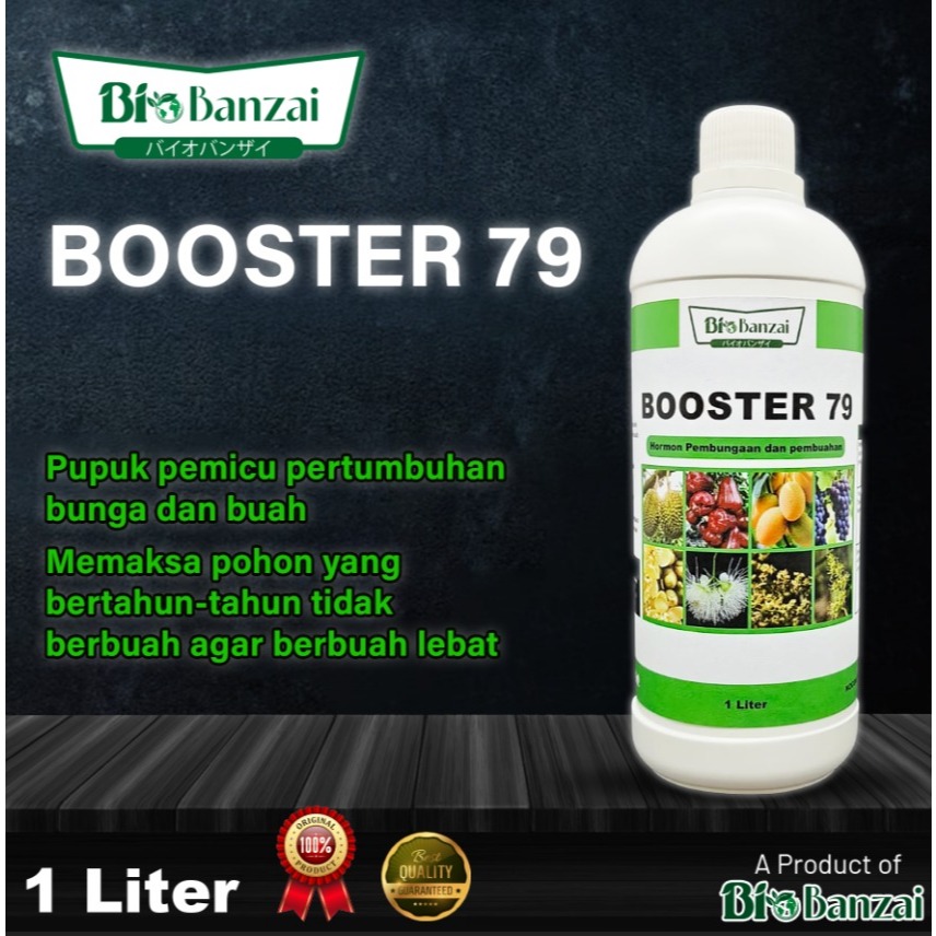 Jual Pupuk Booster 79 kemasan 1 liter pupuk organik pelebat penyubur dan pembesar tanaman buah ...
