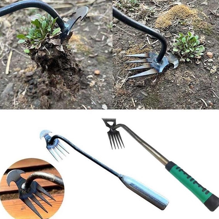 Jual PERFECT Alat Pencabut Rumput Liar Bahan Full besi dan Gagang kayu ...