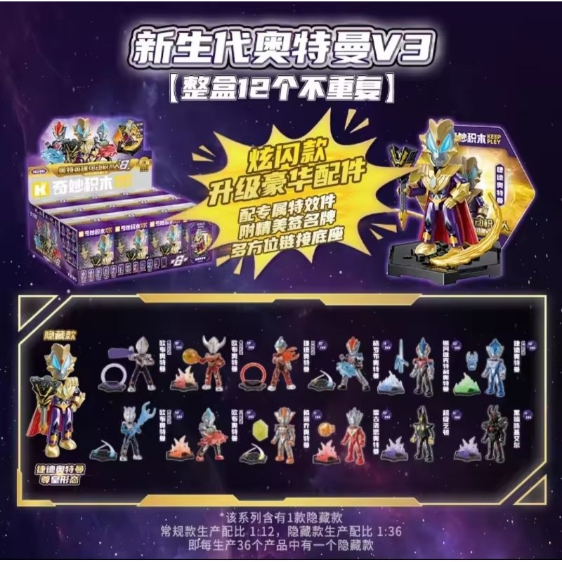 Jual Keeppley Ultraman: Flashy Model 8th New Generation Ultraman V3 ...